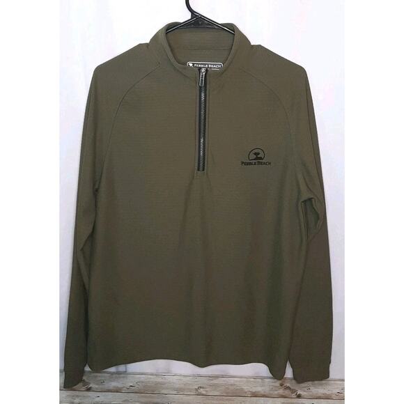 Pebble Beach | Shirts | Pebble Beach Jacket Mens S Olive Green Jacket ...